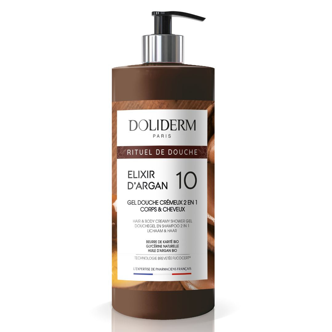 Gel Douche Crémeux n°10 Elixir d'Argan | Doliderm Paris